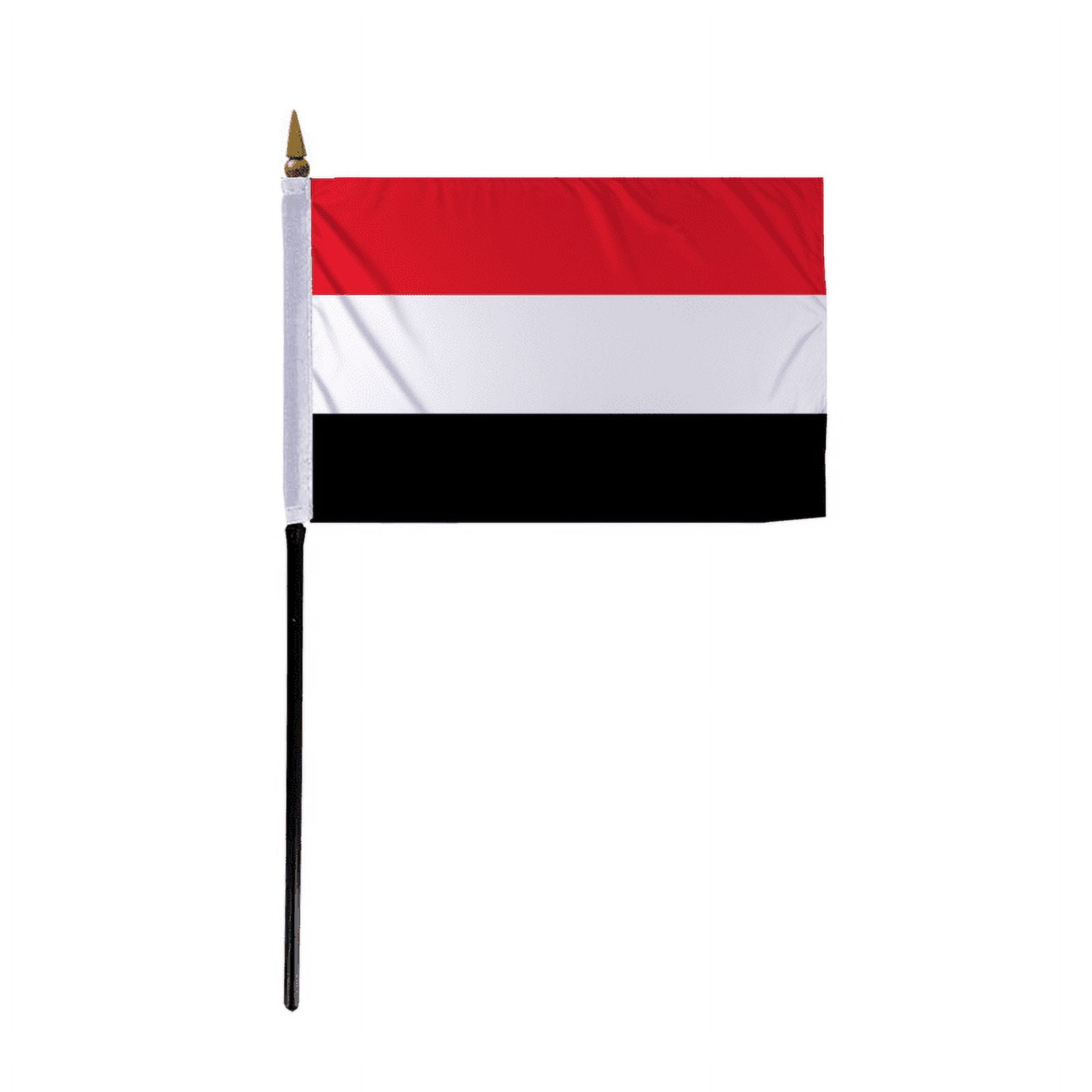 Promopatriot Small Yemen Country Stick Flag 4x6 inch 11" Plastic Stick ...