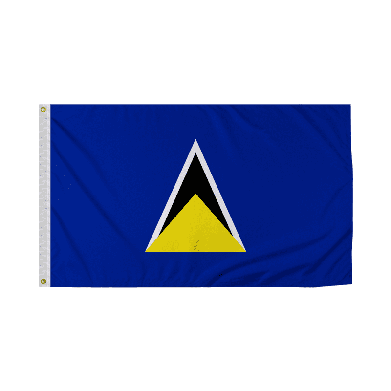 Promopatriot St. Lucia Country Flag 3x5 Ft Outdoor Nylon Double ...