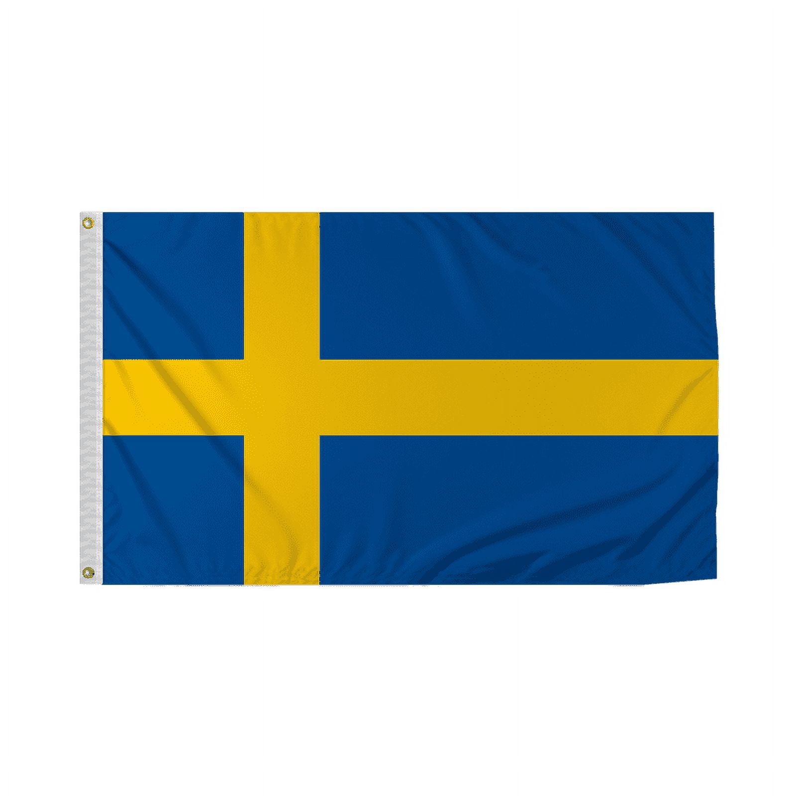 Promopatriot Sweden National Flag 3x5 ft Polyester Double Stitched ...