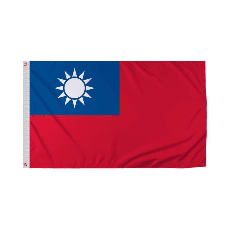 Promopatriot Taiwan Country Flag 3x5 Ft Outdoor Nylon Double Stitched ...
