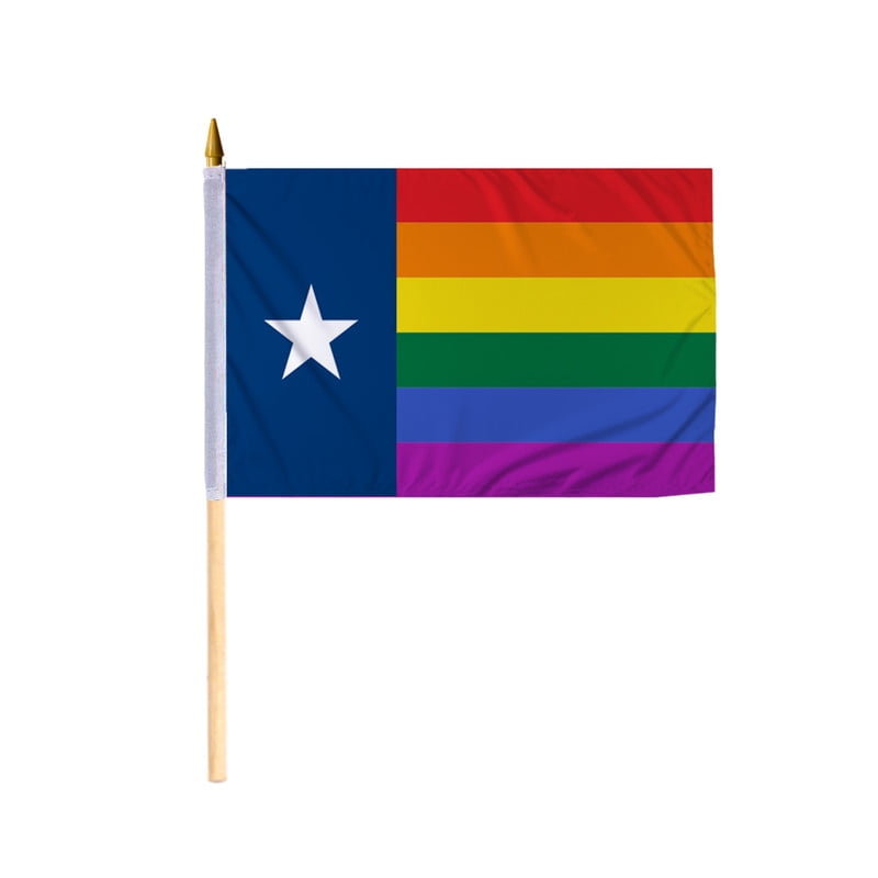 Promopatriot Texas Pride Stick Flag 12x18 inch Stick Flag Sewn Edges ...