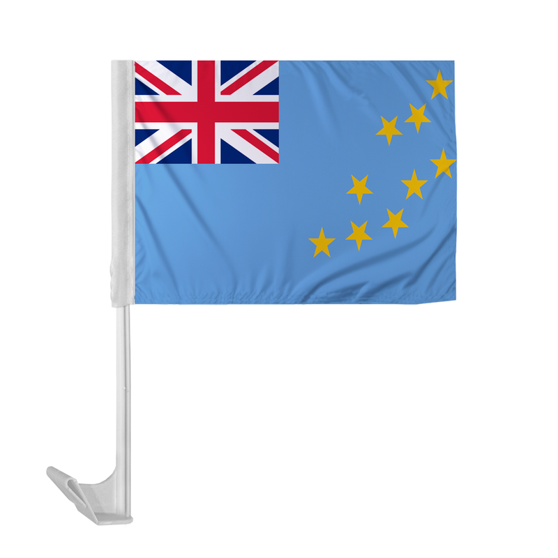 Promopatriot Tuvalu Car National Flag 12x16 inch Economy Polyester ...