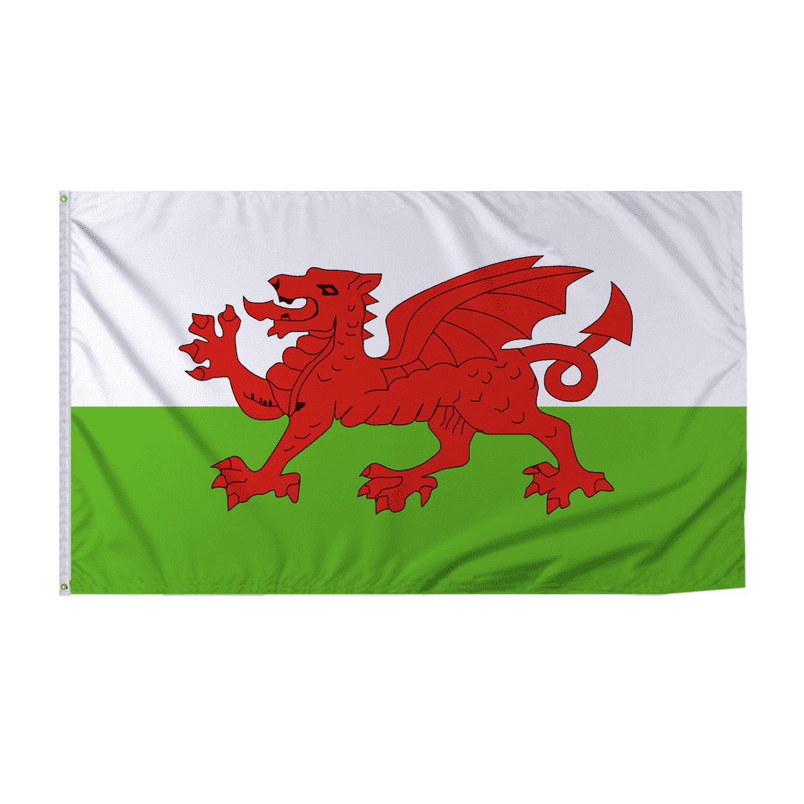 Promopatriot Wales Country Flag 8x12 ft - 200D Nylon - Rope Thimble & 1 ...