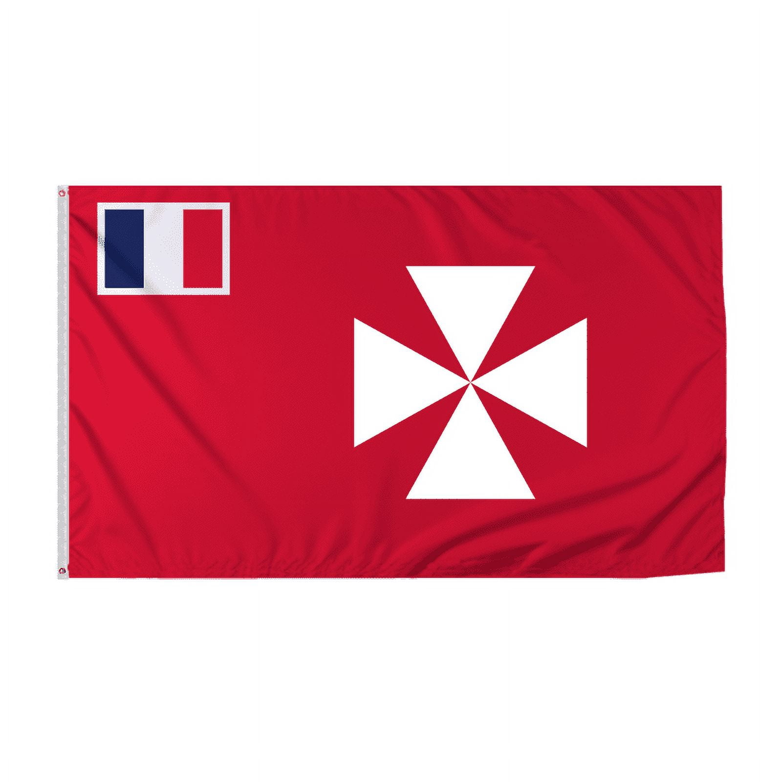 Promopatriot Wallis & Futuna Country Flag 8x12 ft - 200D Nylon - Rope ...