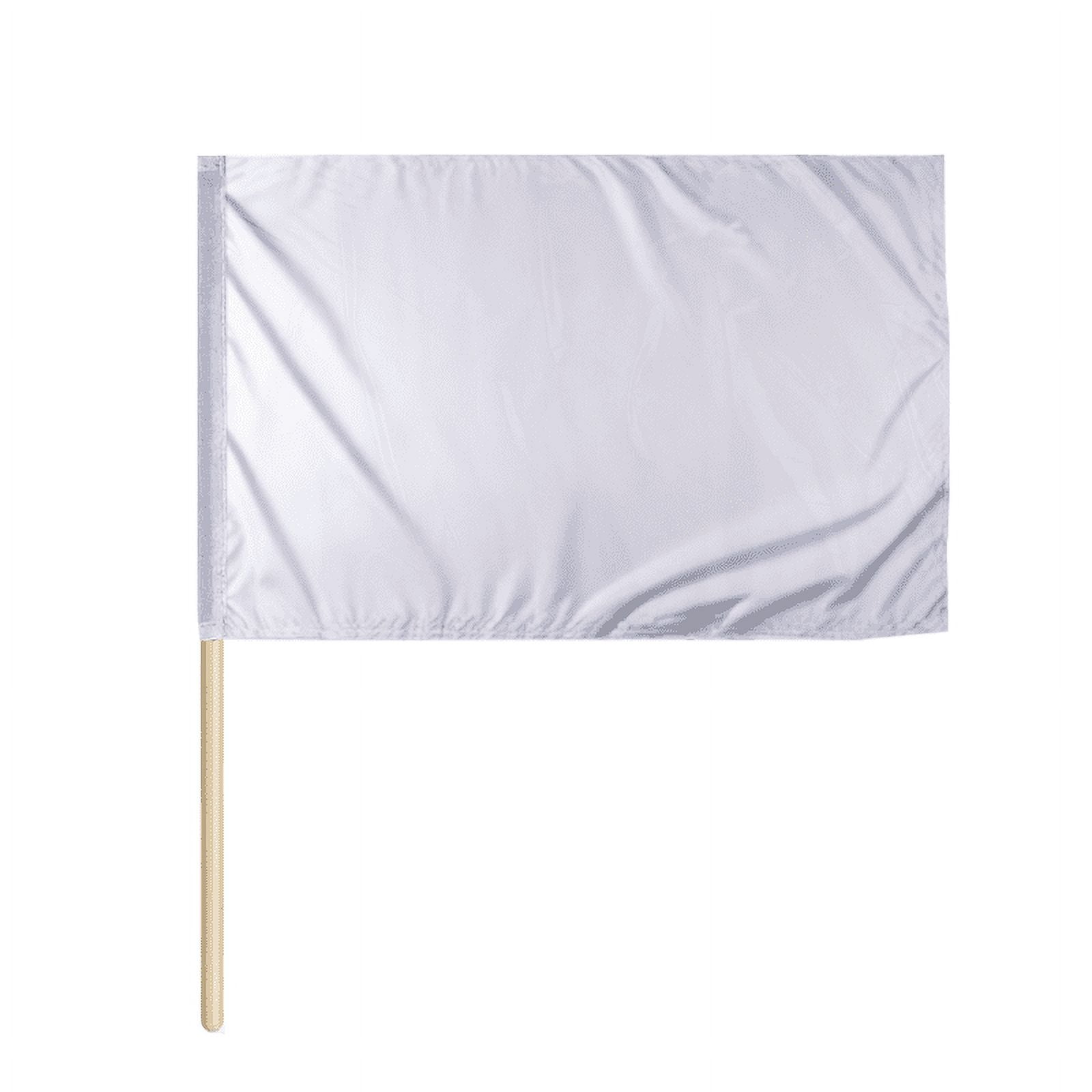 Promopatriot White Racing Flag One Lap to Go Stick Flag 24x30 inch ...