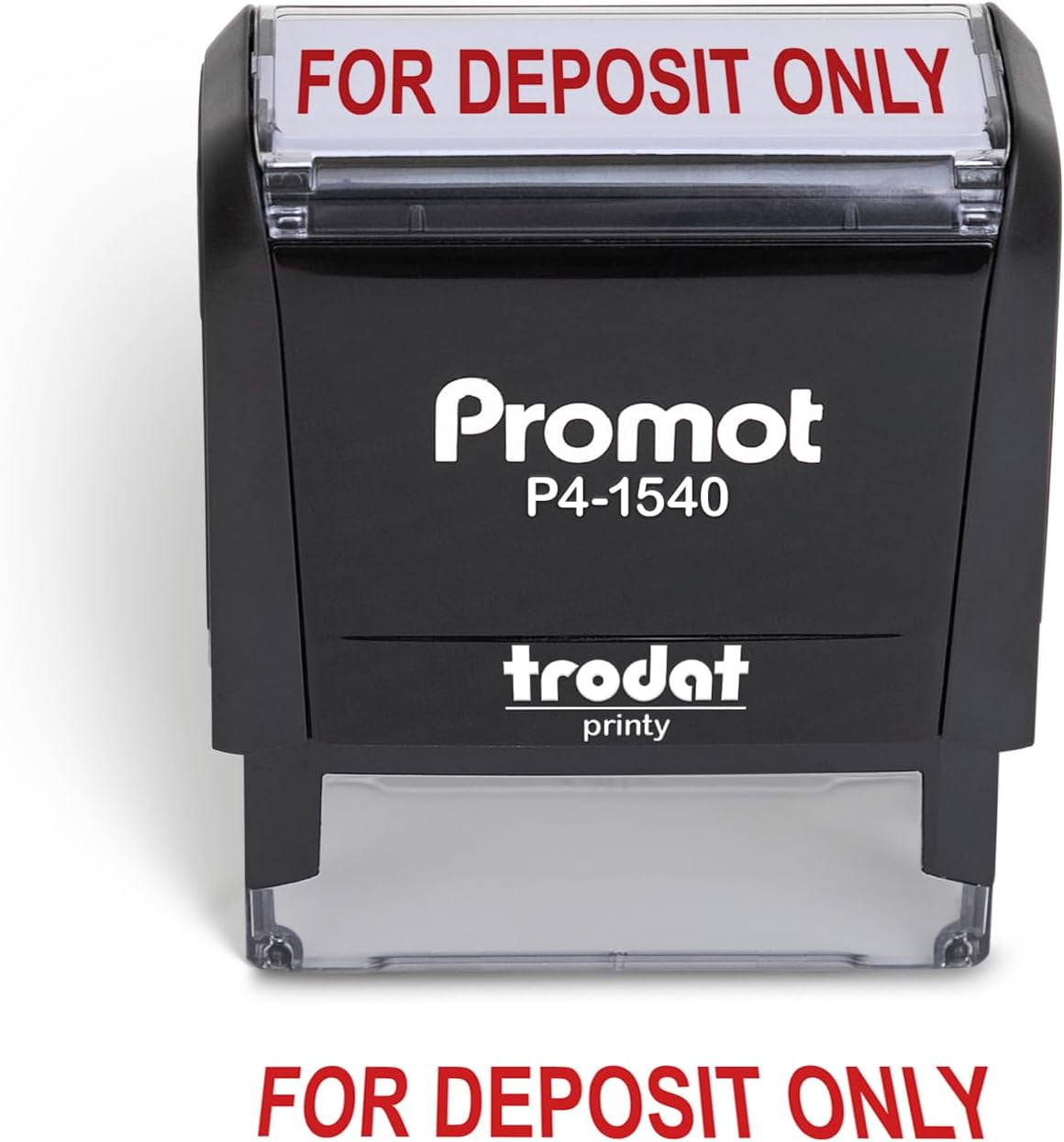 Promot For Deposit Only Stamp - Self Inking Rubber Stamp - Walmart.com