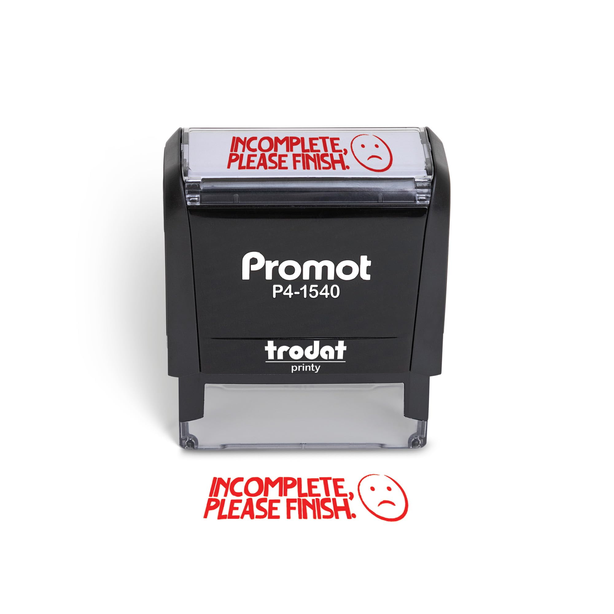 Promot Incomplete Please Finish Self Inking Stampers for Kids - Teacher ...