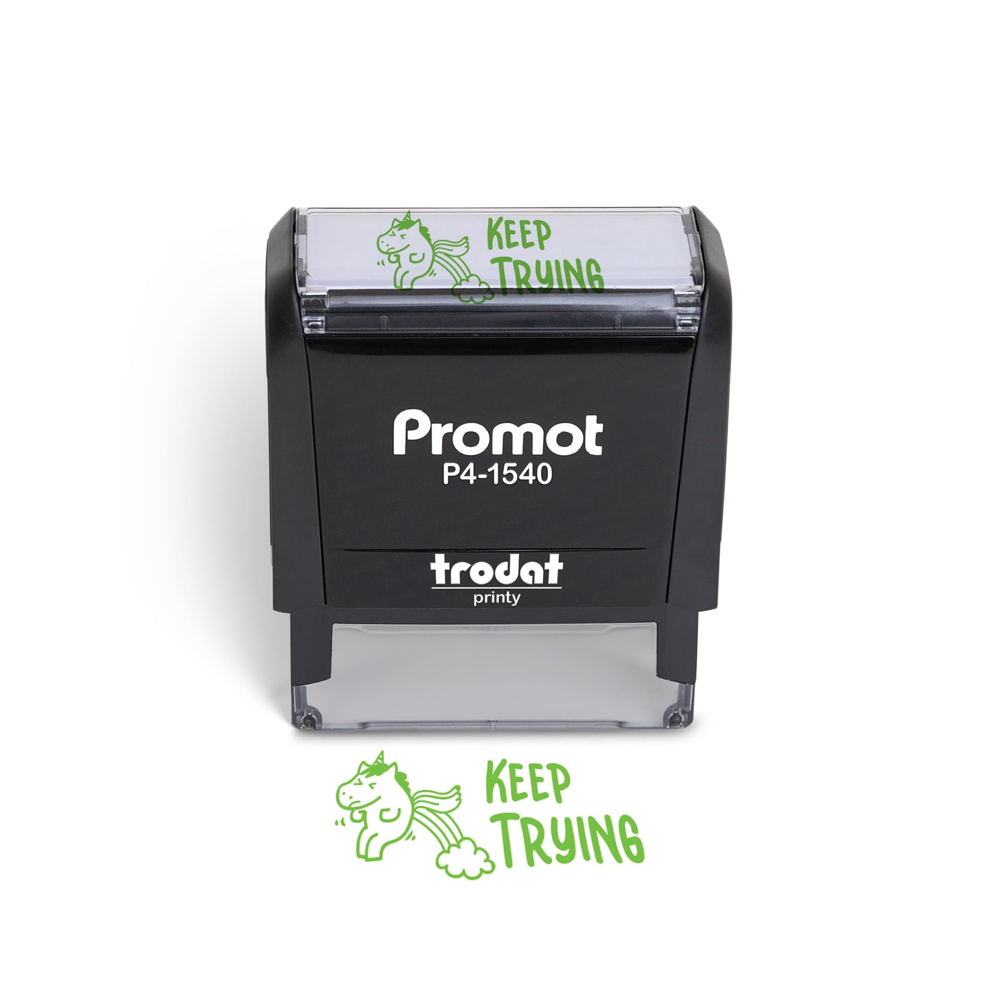 Promot Keep Trying Self Inking Stampers for Kids - Teacher Stamps for ...