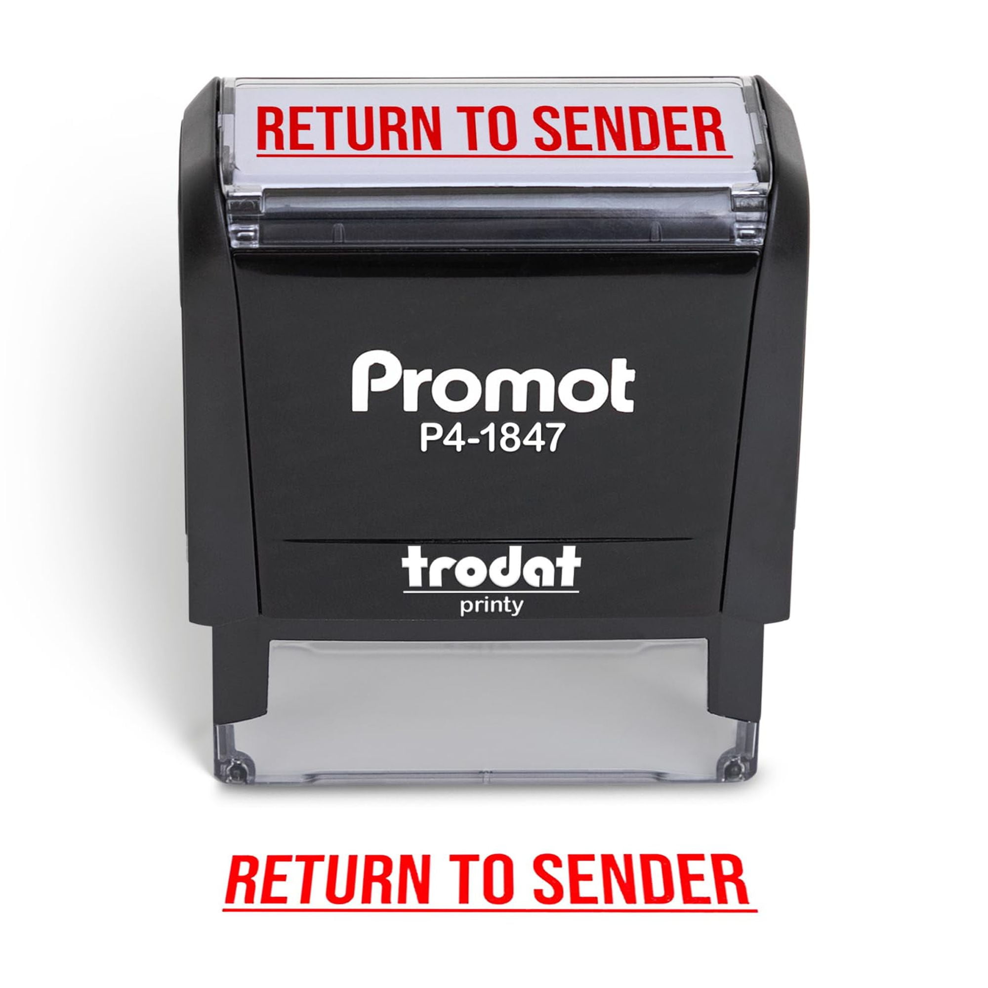 Promot Return to Sender - Self Inking Rubber Stamp - Walmart.com