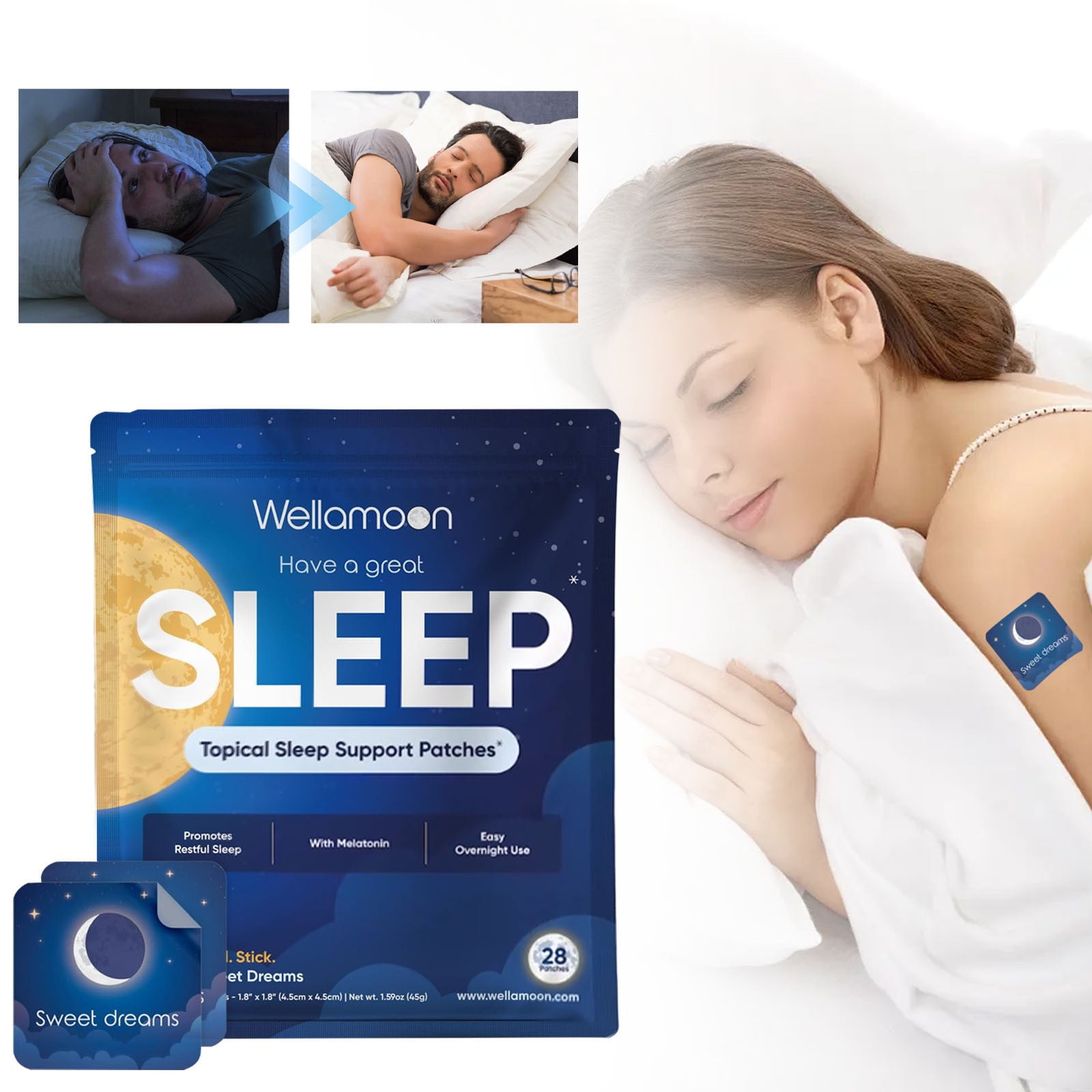 Promote Sleep Original Sleep for Adults Extra Strength | Easy to Apply Sleep Patch with ...