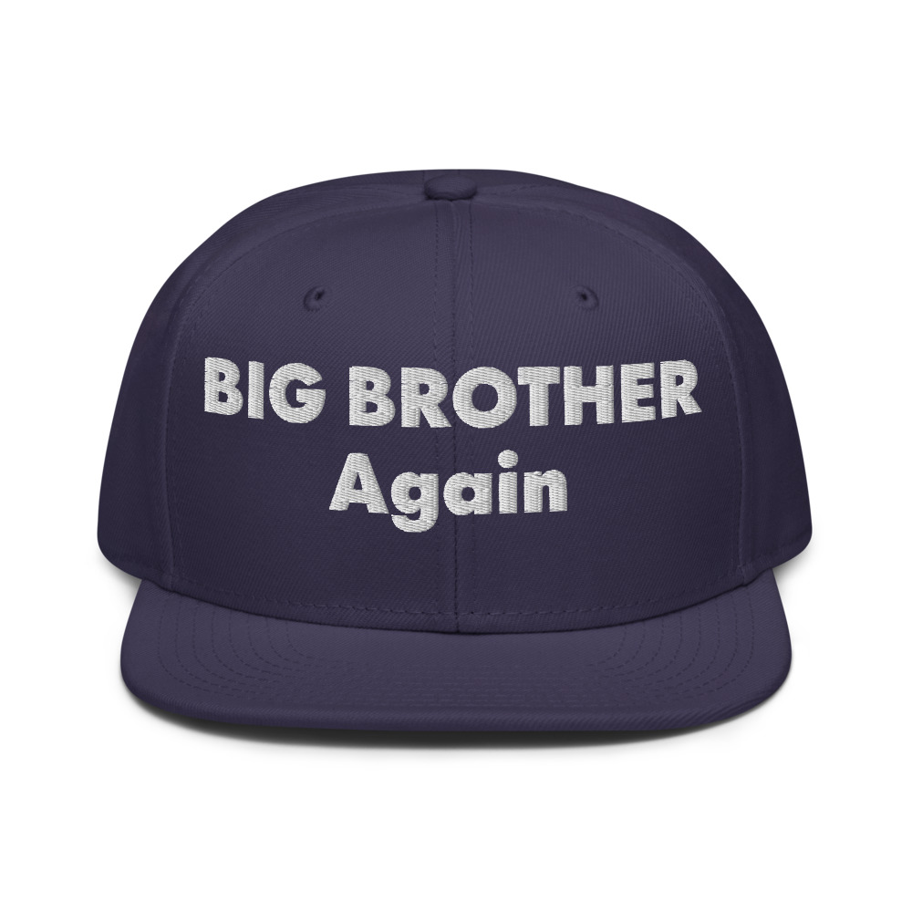 Promoted Brother Matching Sibling Embroidered Snapback Hat, Big Brother ...