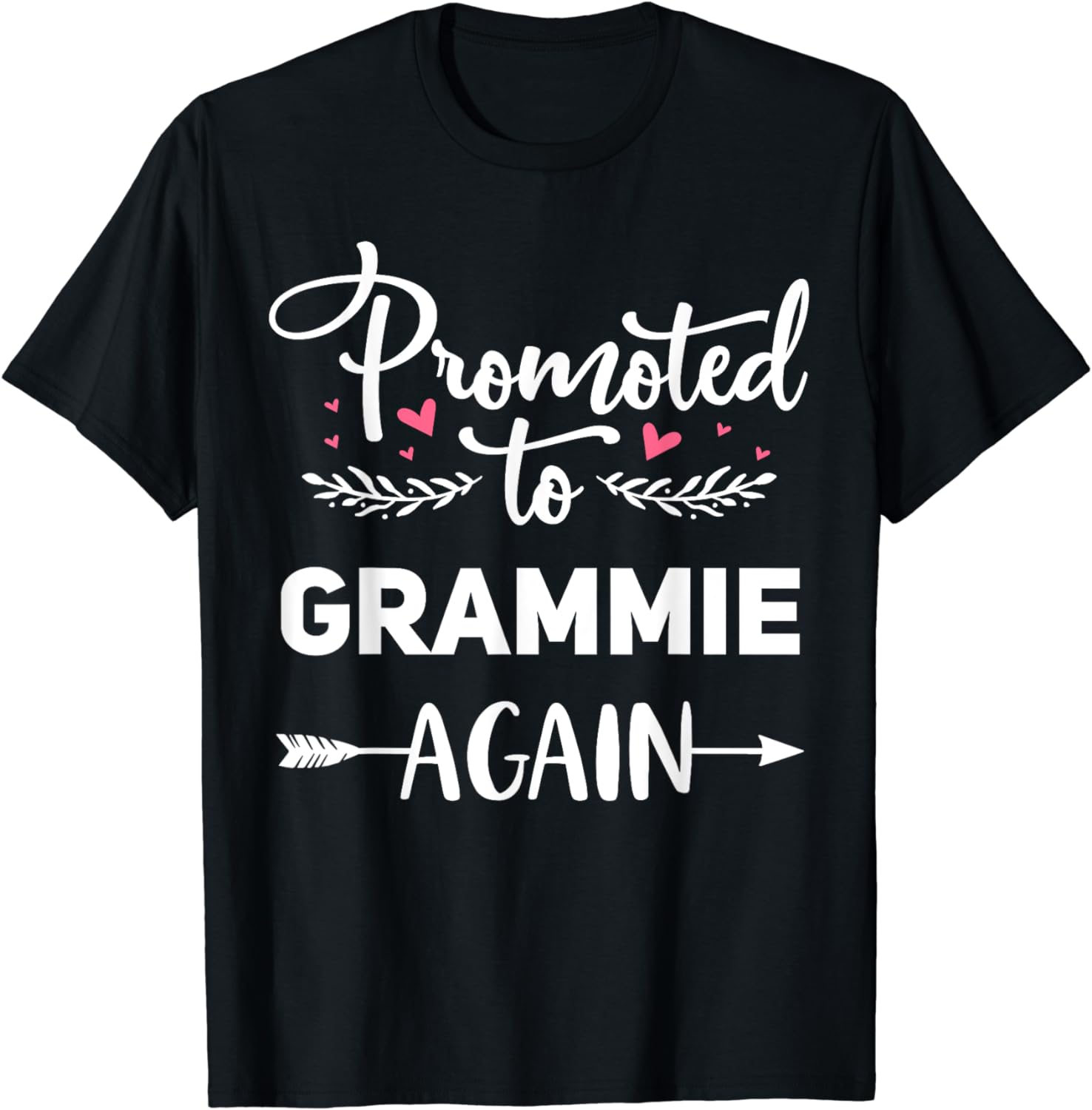 Promoted To Grammie Again Cute Pregnancy Announcement T-Shirt - Walmart.com