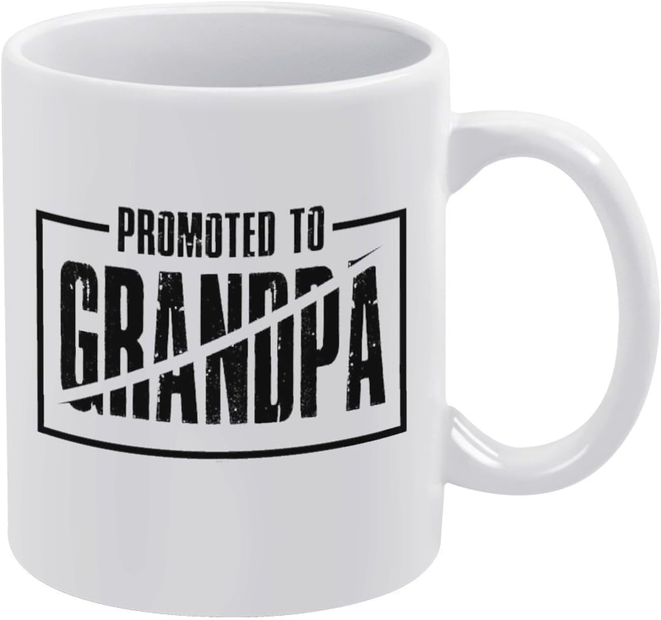 Promoted To Grandpa Surprise Pregnancy Announcement Ceramic Coffee Mug ...