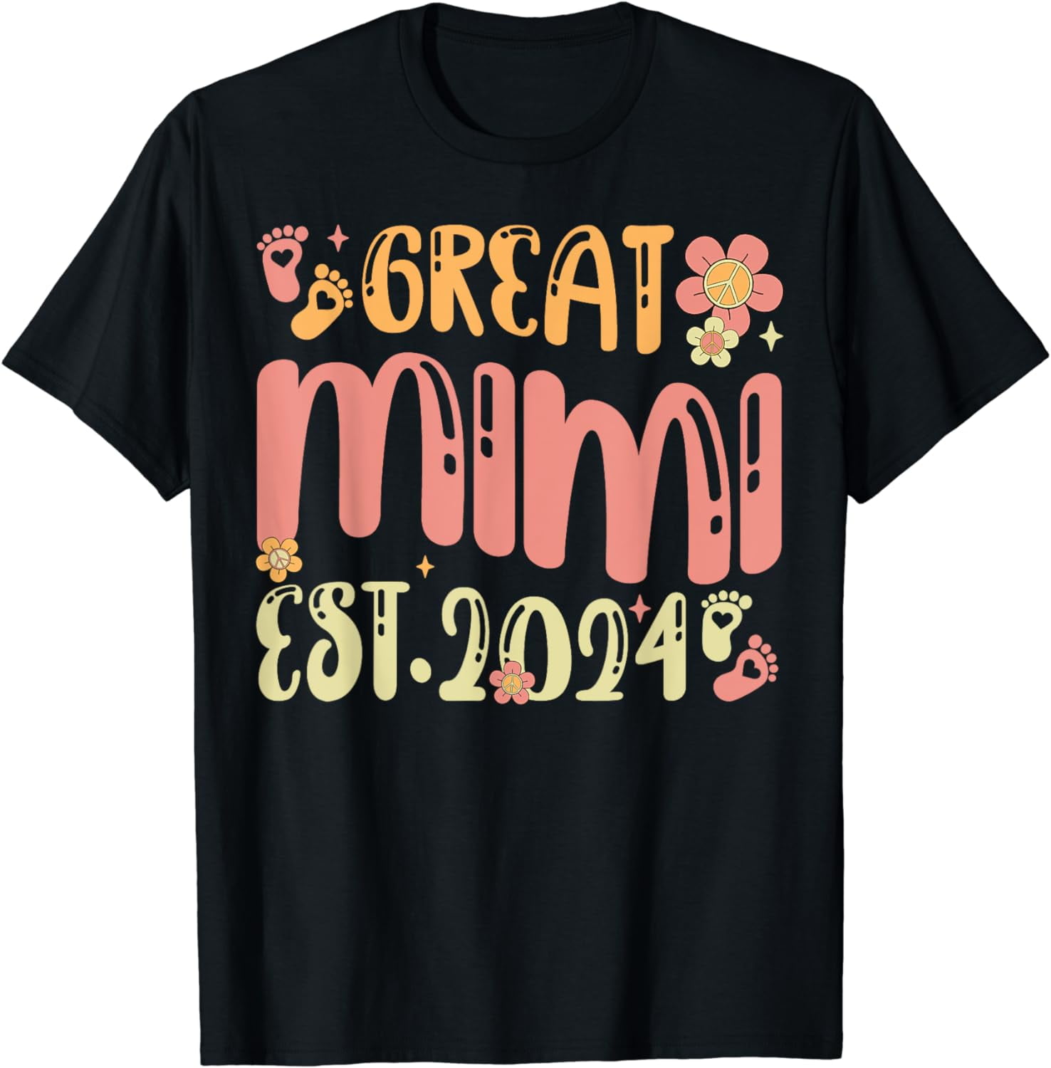 Promoted To Great Mimi 2024 soso Groovy T-Shirt - Walmart.com