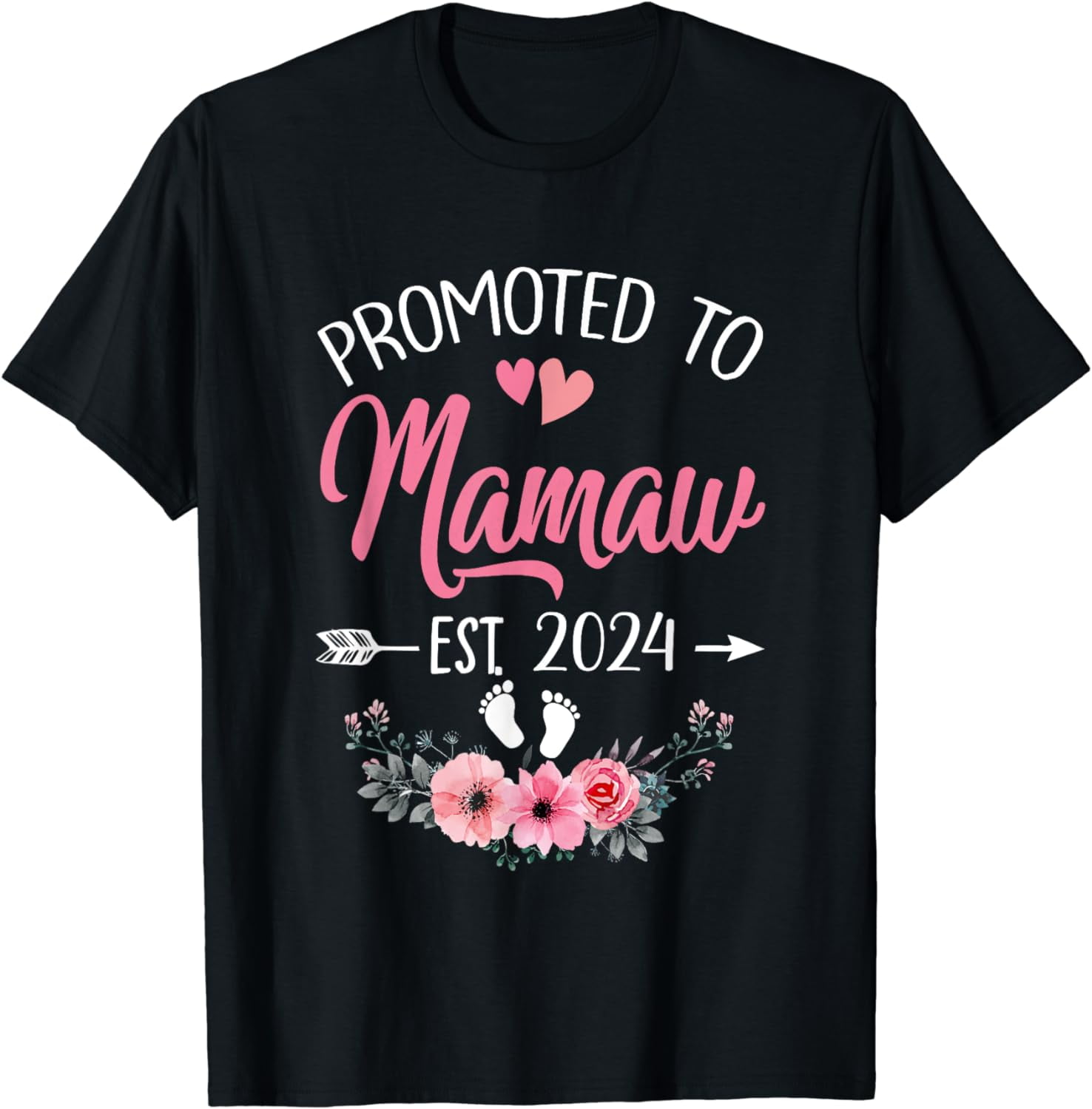 Promoted To Mamaw Est 2024 Mothers Day First Time T-Shirt - Walmart.com