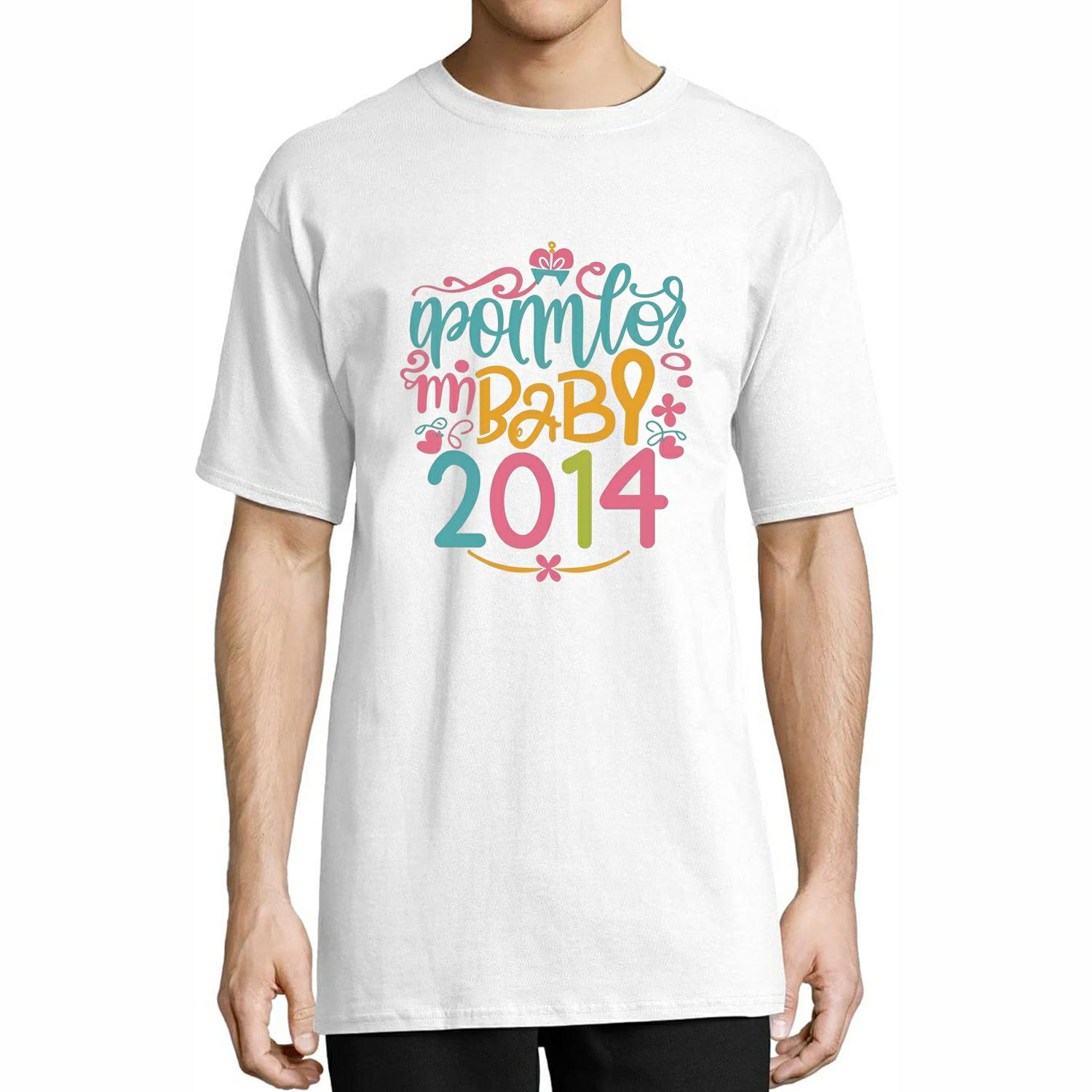 Promoted To Mimi 2024 First Time New Mimi Pregnancy Casual Mens T-Shirt White - Walmart.com
