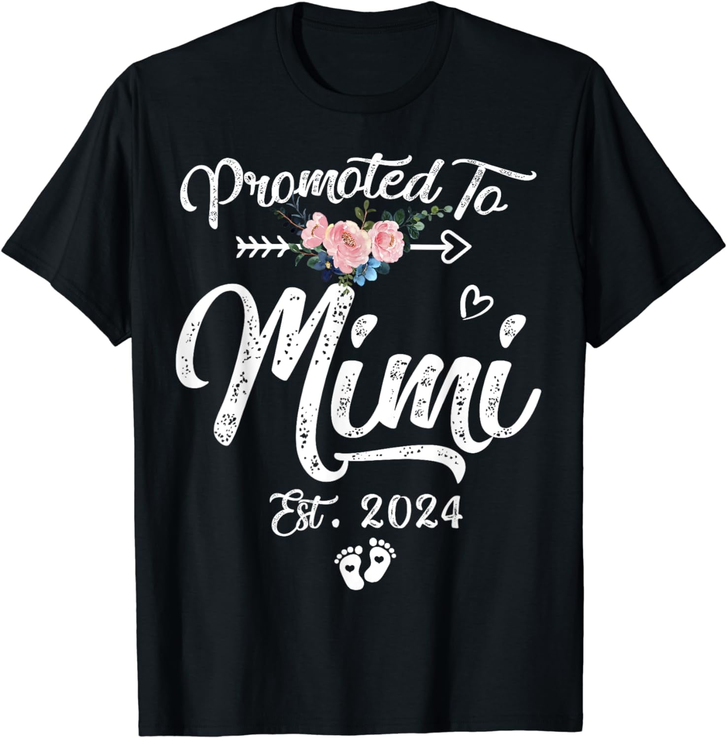 Promoted To Mimi 2024 First Time New Mimi Pregnancy T-Shirt - Walmart.com