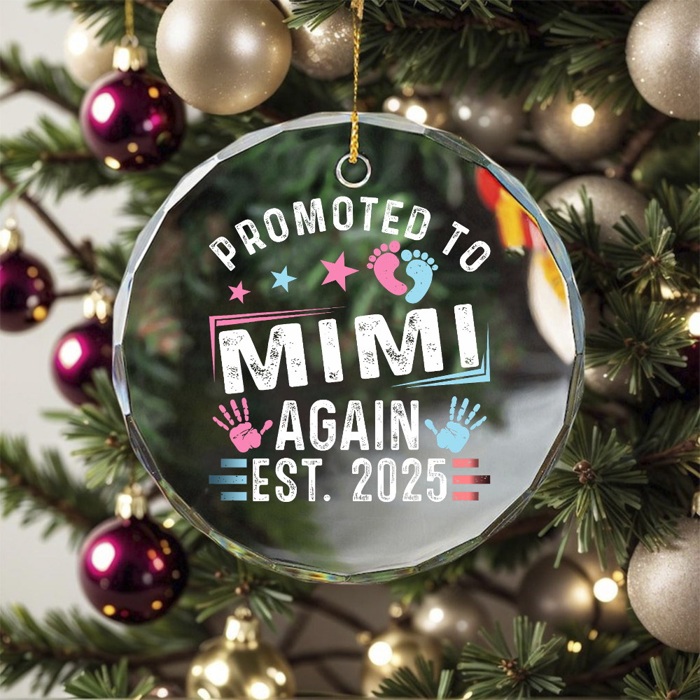 Promoted To Mimi Again Est. 2025 Vintage Mimi Ornament, Indoor ...