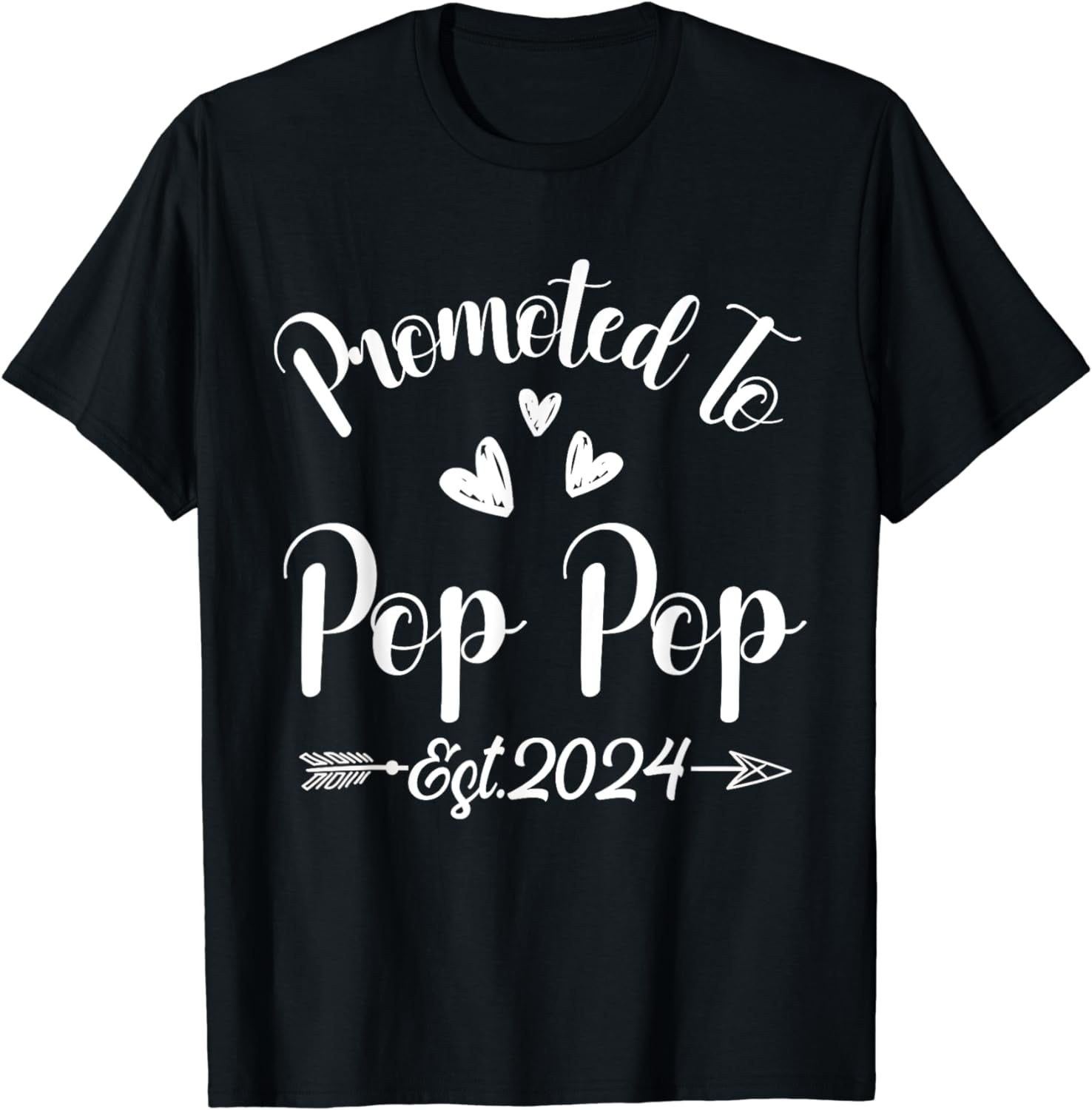 Promoted To Pop Pop Est 2024 T-Shirt - Walmart.com