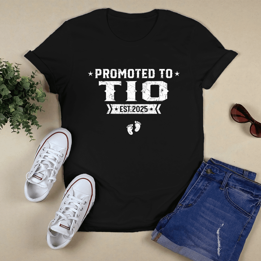Promoted To Tio Est 2025 Soon To Be Uncle Fathers Day Classic Tshirt ...