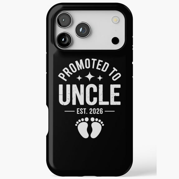 Promoted To Uncle 2026 iPhone Case 17 through 11 Pro Max - Walmart.com