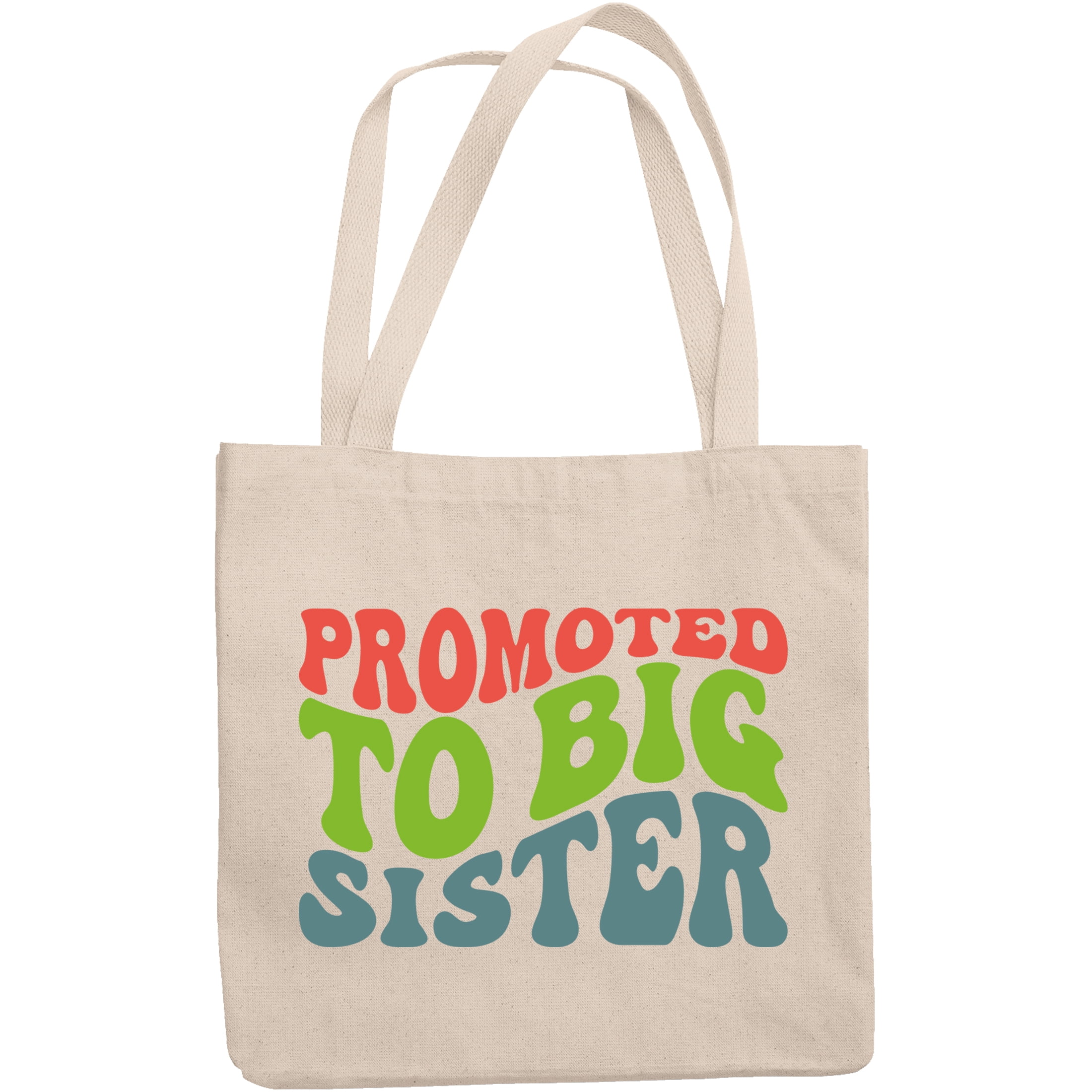 Promoted to Big Sister, New Older Sibling Themed, Groovy Retro Wavy ...