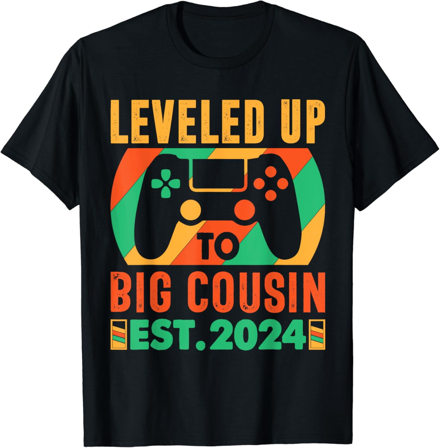 Promoted to Cousin 2024 Leveled Up to Big Cousin 2024 Gamer T-Shirt - Walmart.com