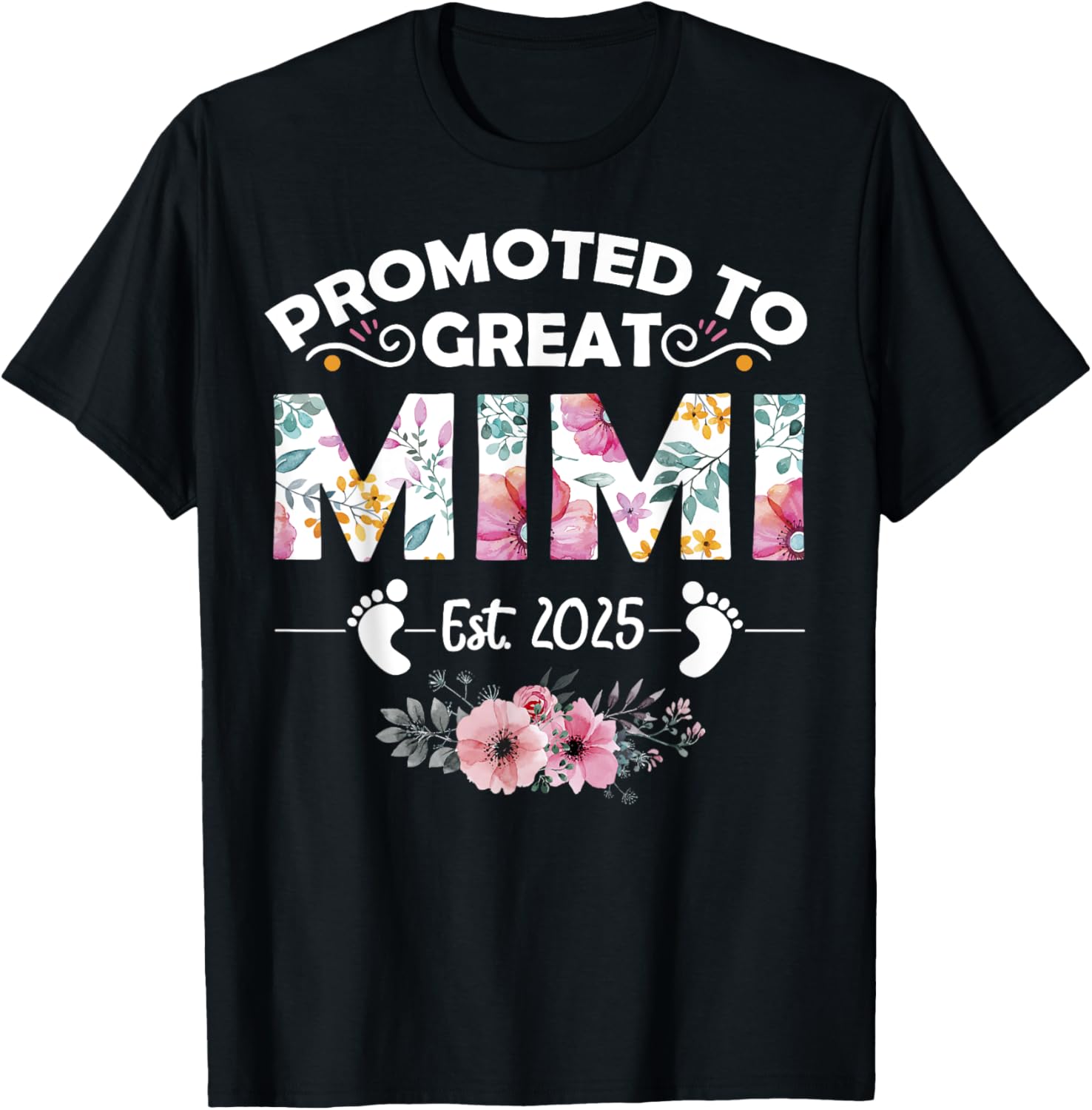 Promoted to Great Mimi Est 2025 First Time Mimi T-Shirt - Walmart.com