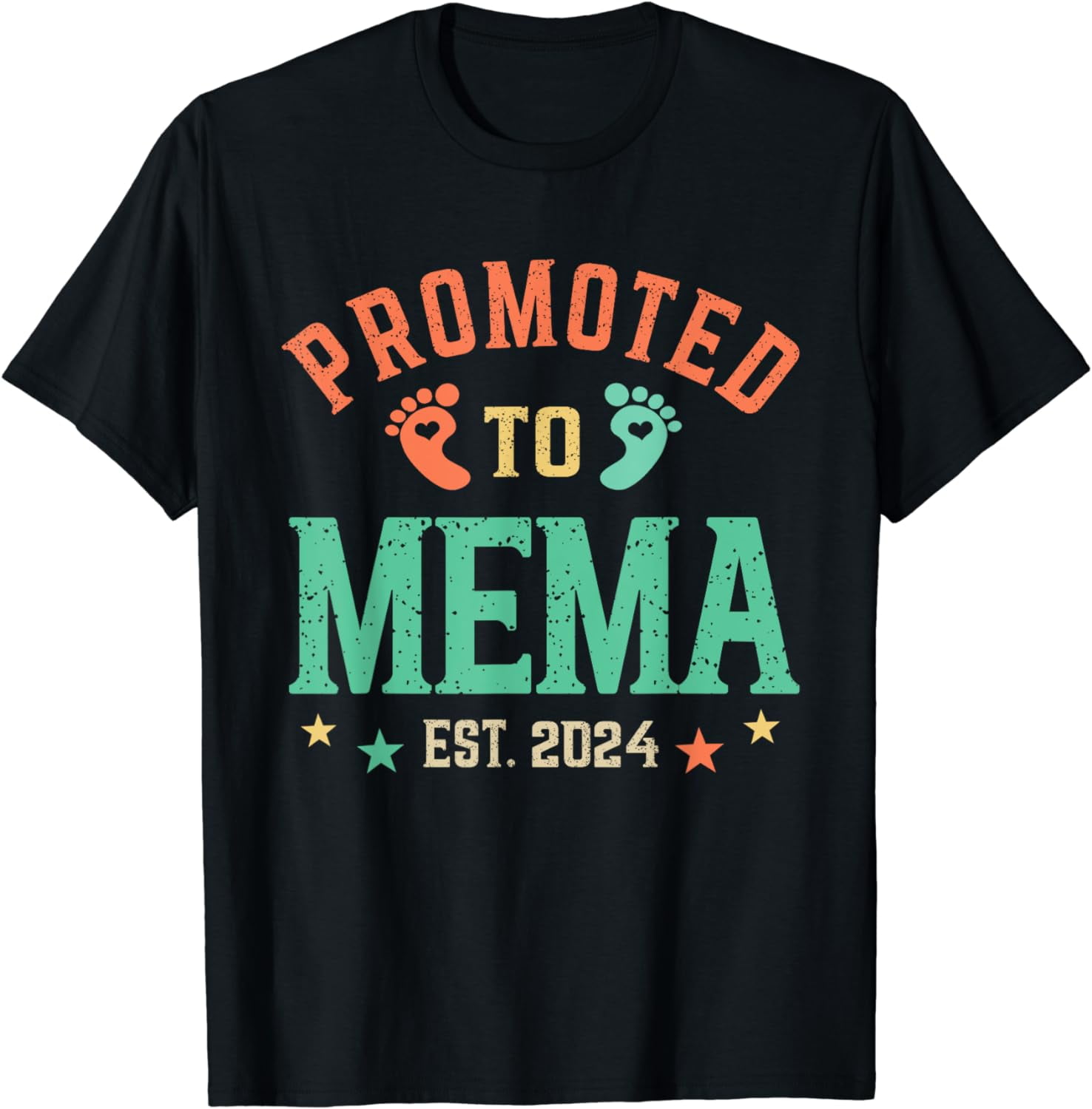 Promoted to Mema est 2024 vintage retro T-Shirt - Walmart.com