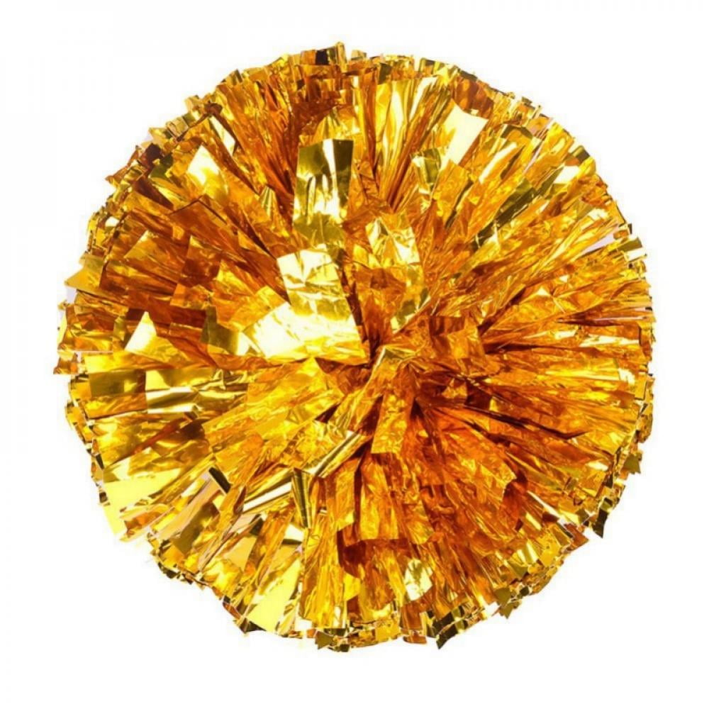 Promotion Clearance! 2pcs Metallic Pom Poms Cheerleading Baton Handle ...