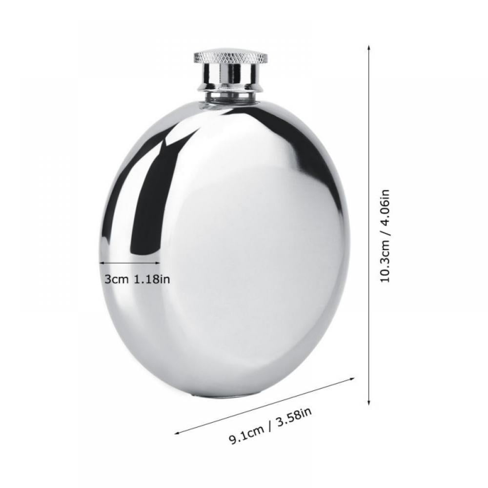 3 Oz Portable Stainless Steel round Hip Flask Bottle Outdoor Camping ...