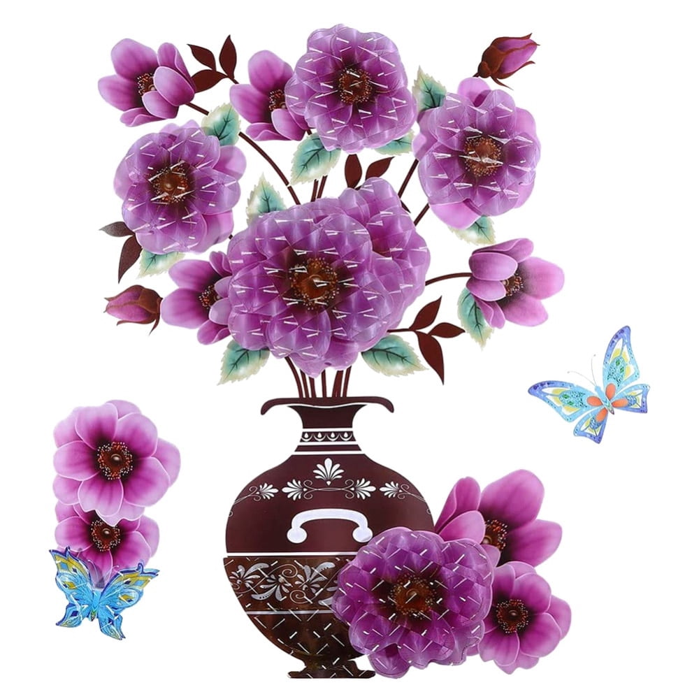 3D Wall Sticker Flower Wall Decal Removable Art Wallpaper DIY ...