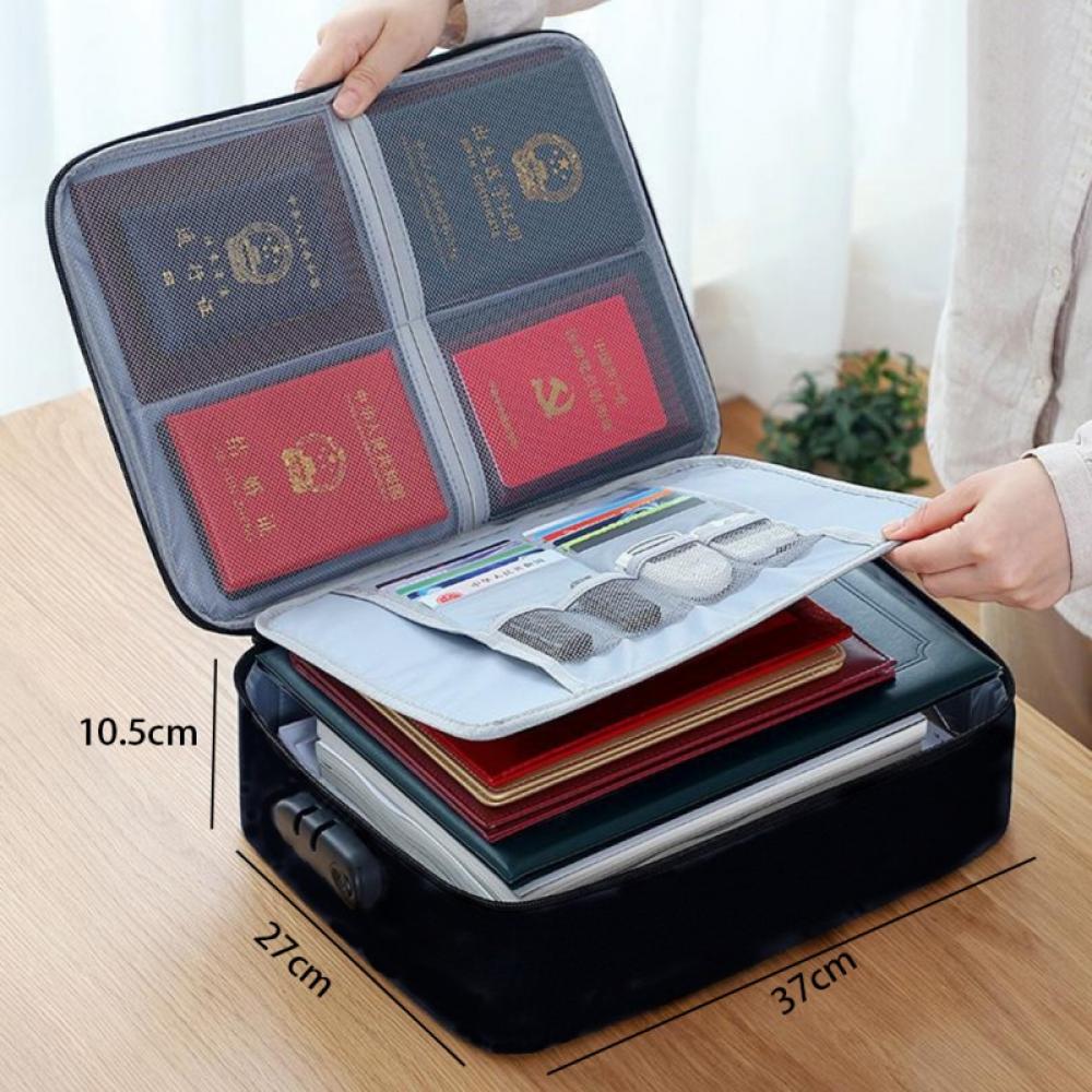 Promotion!Document Organizer with Safe Code Lock,Storage Pouch ...