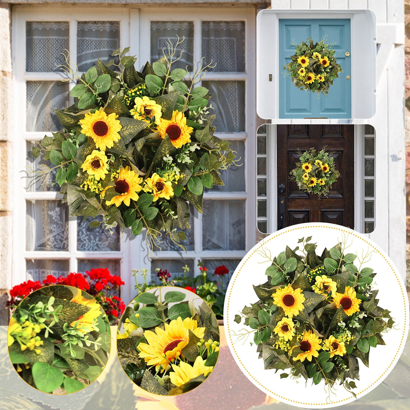 Promotion! Garland Front Door Garland Home Decor Window Wall Party ...
