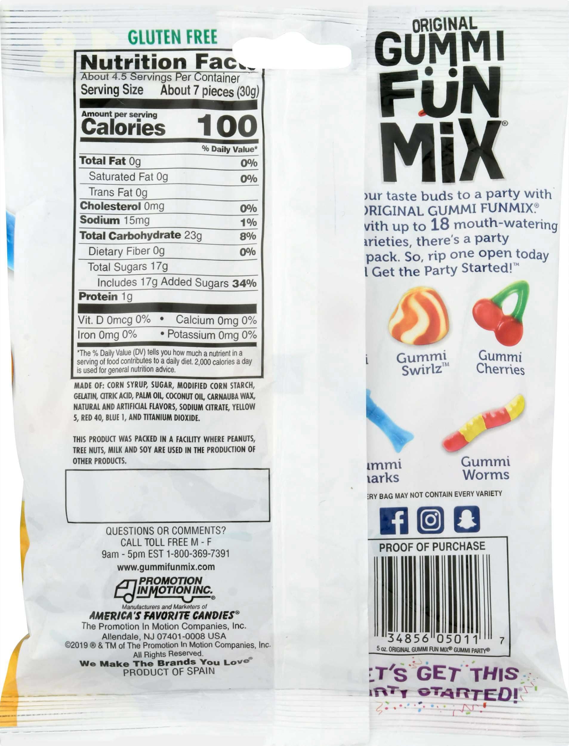 Promotion In Motion Gummi Factory Gummi Fun Mix - Gummy Party, 5 Ounce ...