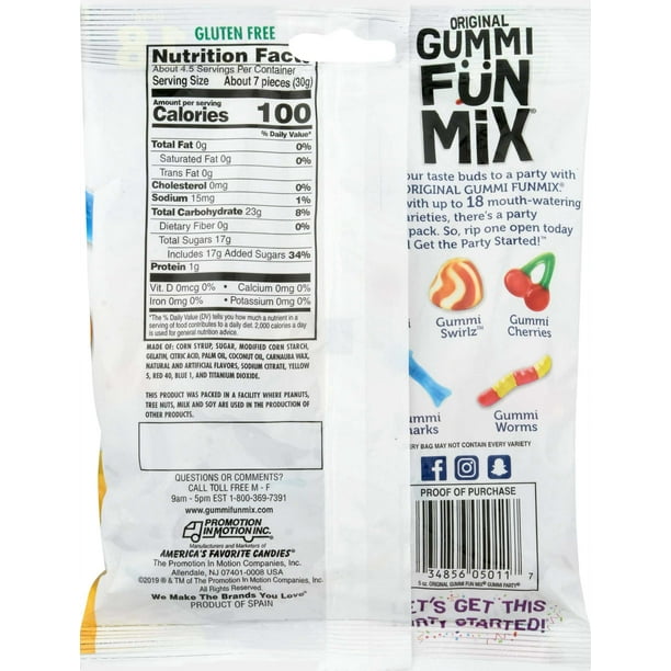 Promotion In Motion Gummi Factory Gummi Fun Mix - Gummy Party, 5 Ounce ...