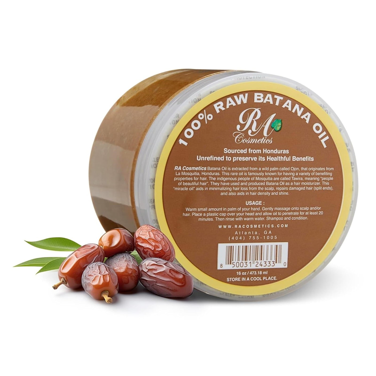 Promotion！ Natural Unrefined Batana Hair Oil For Hair 16 Oz ...