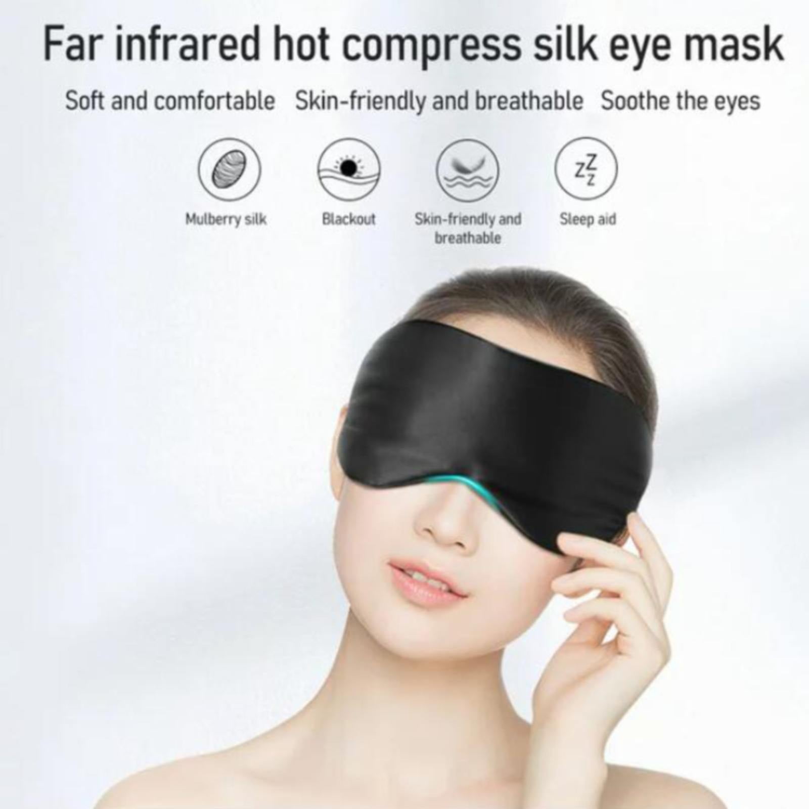 🌸Promotion Sale! Silk Heated Eye Cover for Dry Eyes Usb Steam Warm ...