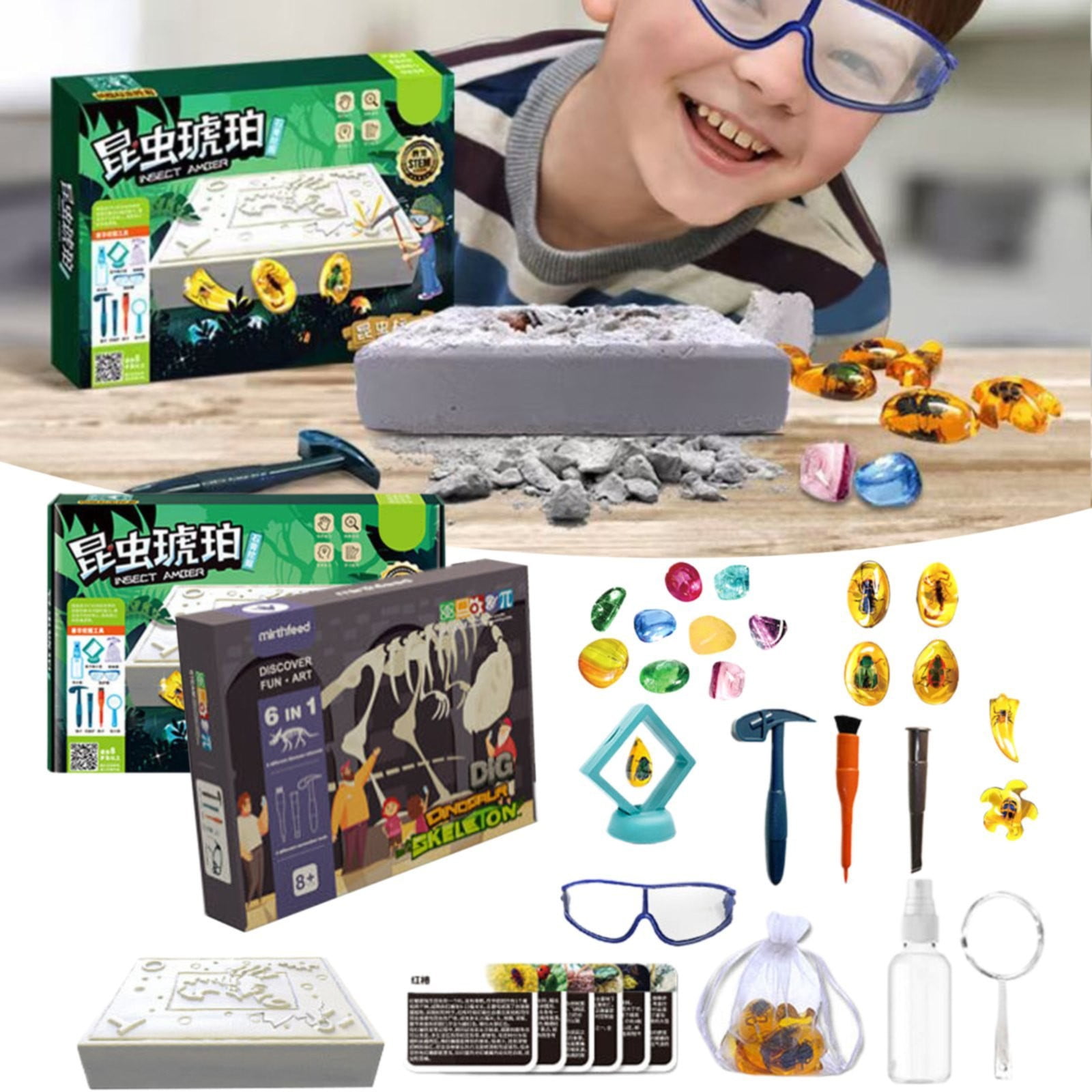 Promotion on Sale,Up Dinosaurs Skeleton Set Dinosaur Kit Excavation ...