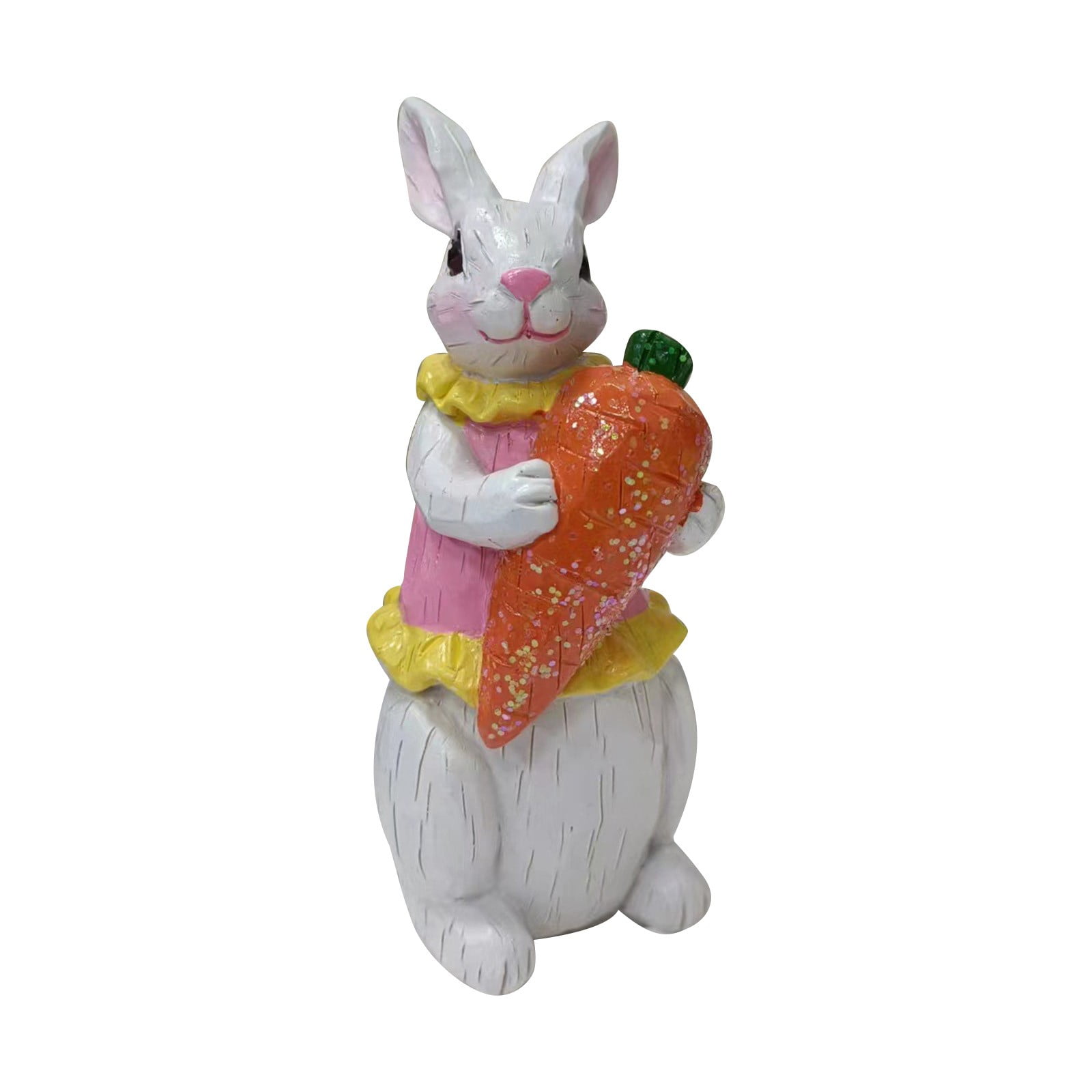Promotion for Today Pink Easter Bunny with a Carrot Easter Bunny Statue ...