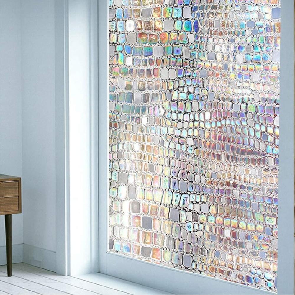 acdanc 3D Decorative Window Privacy Film, Rainbow Effect, Anti UV, Self ...