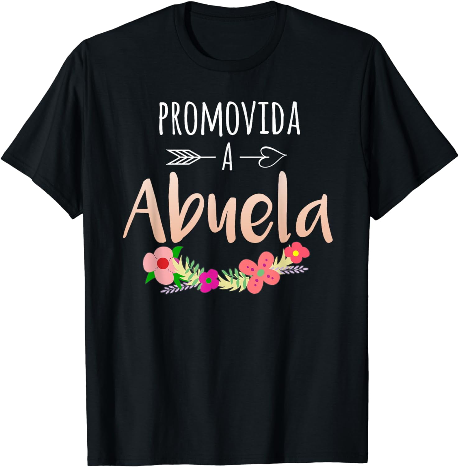 Promovida A Abuela Spanish Pregnancy Announcement Grandma T-Shirt ...
