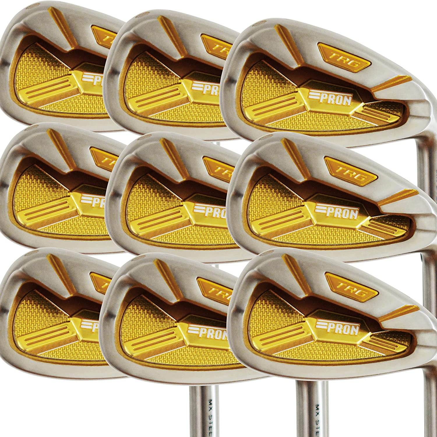 Pron TRG22 Men's Golf Club Set, Chrome Finish, Matrix Steel, Regular ...