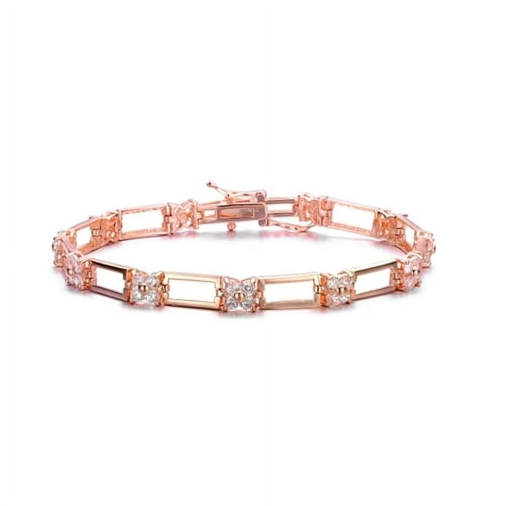 Prong Set Designer Bracelet with Lab-grown Round Brilliant Diamonds by ...