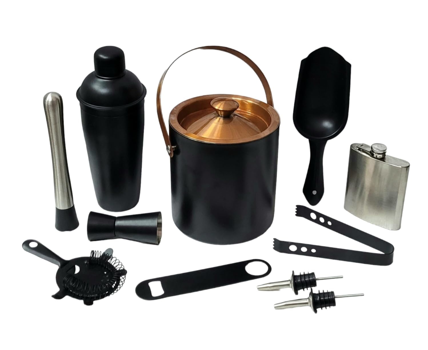 Proniks Stainless Steel Barware Kits and Bar Accessories in Pack of 11 ...
