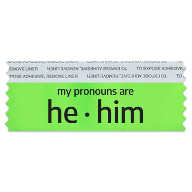 Pronoun Badge Ribbons - 250 She/Her Pronoun Ribbons by Ribbons Galore ...