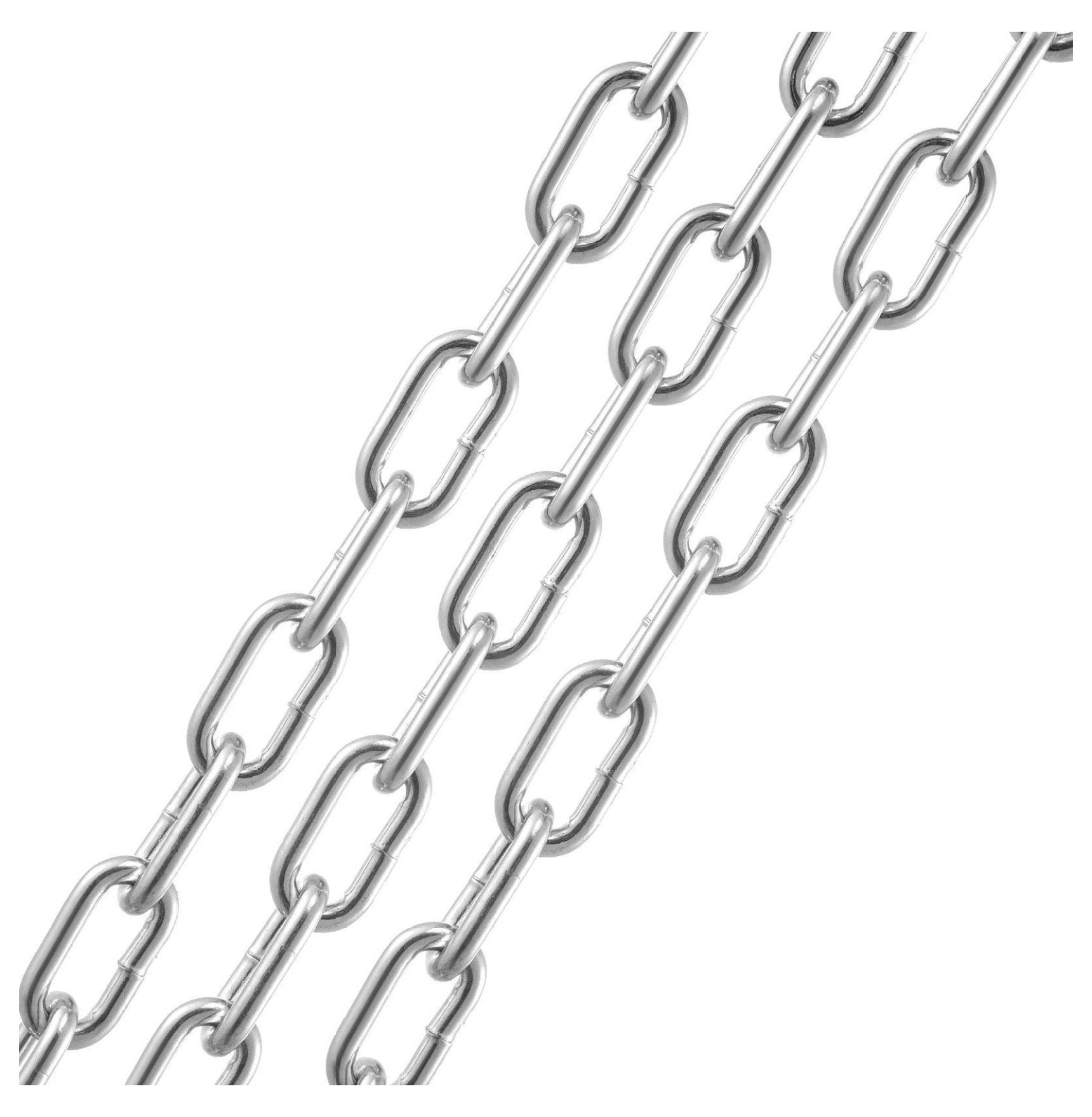 Proof Coil Chain 1/8" x 33ft - 350lbs Zinc Plated Carbon Steel Chain ...