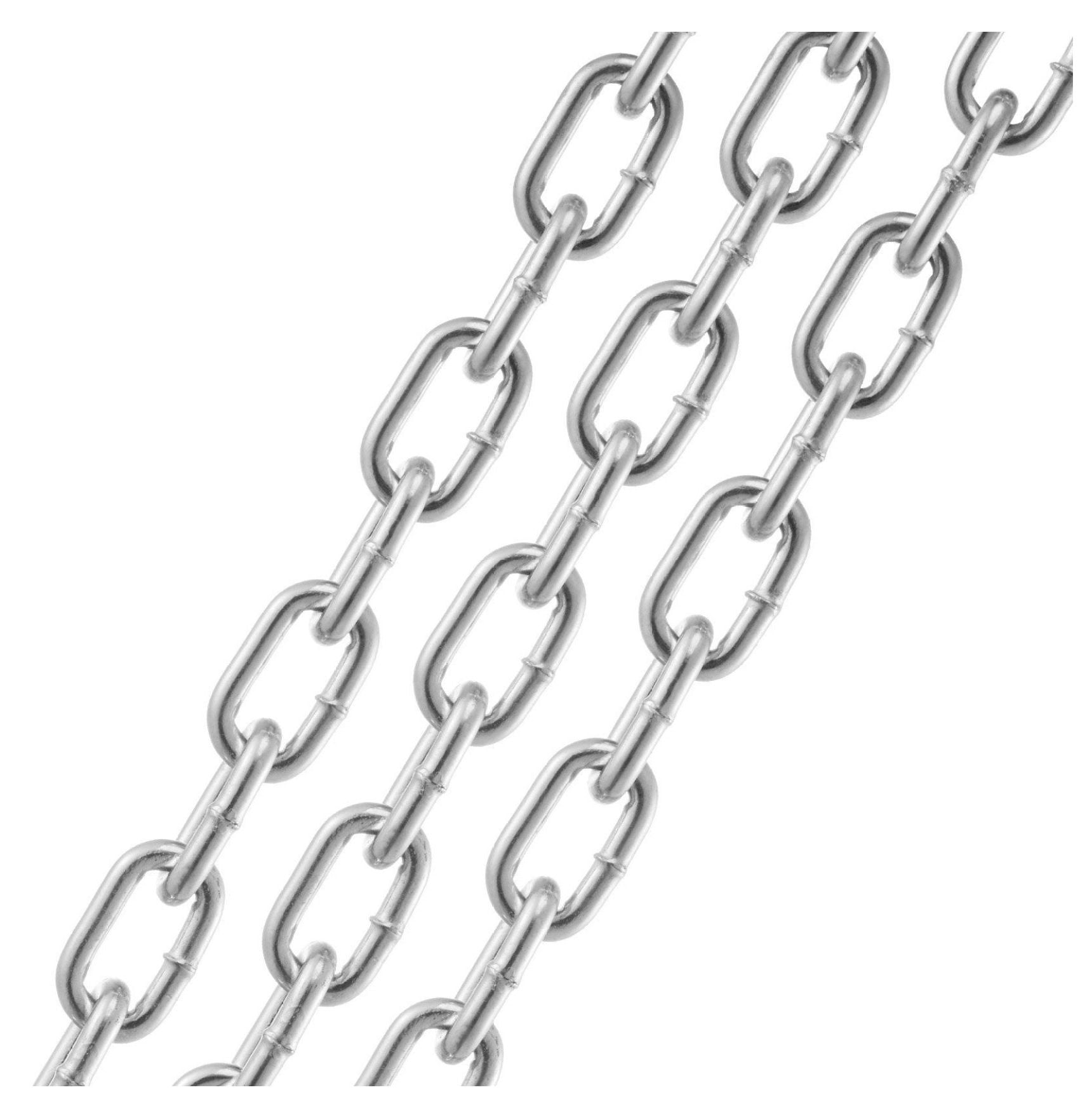 Proof Coil Chain 5/16" x 6ft - 1980lbs Capacity Zinc Plated Carbon ...