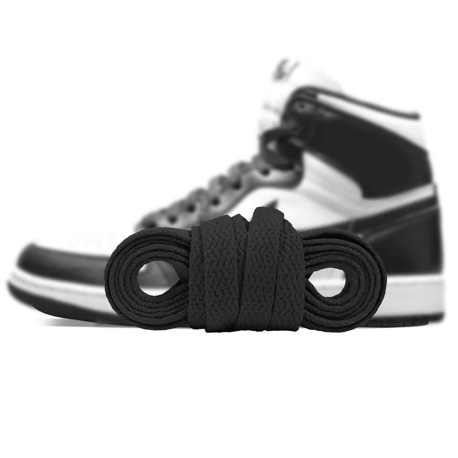 Proof Culture Flat Black Cotton Shoe Laces – 36" (91 cm) for Jordan 1-8 ...