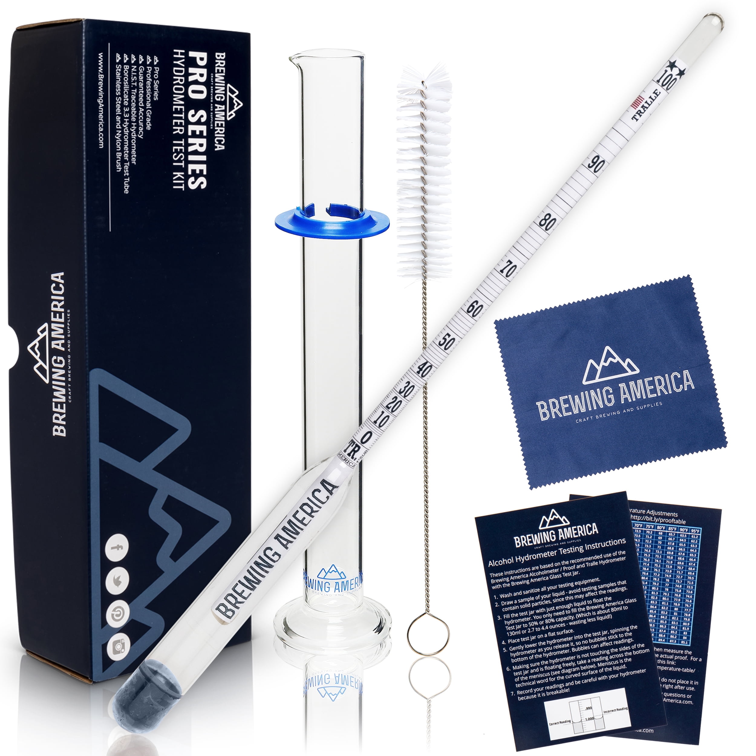 Accurate Home Brew Distiller Kit - Proof and Tralle Hydrometer ...